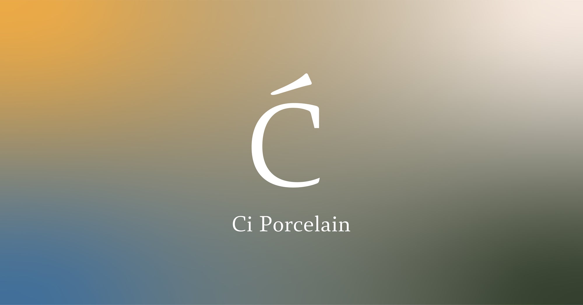 Porcelain | Ci Porcelain Australia